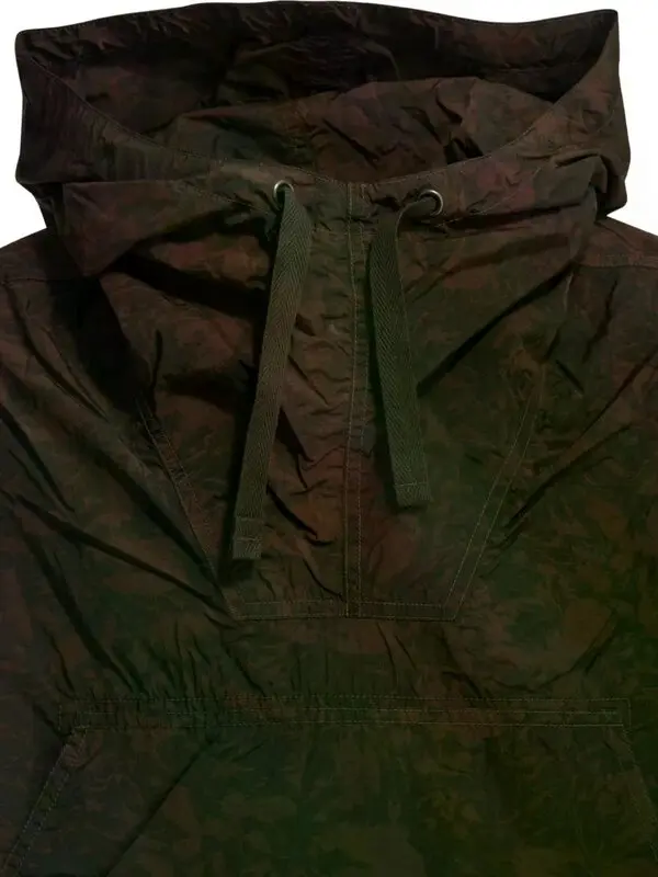 BEAMS Floral Print Hooded Windbreaker