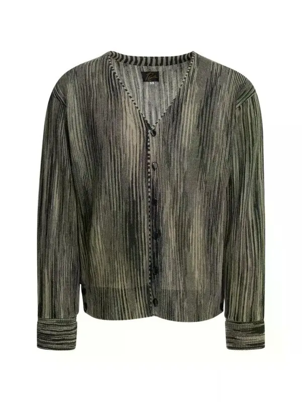 Needles V-neck Cardigan With Front Button Fastening