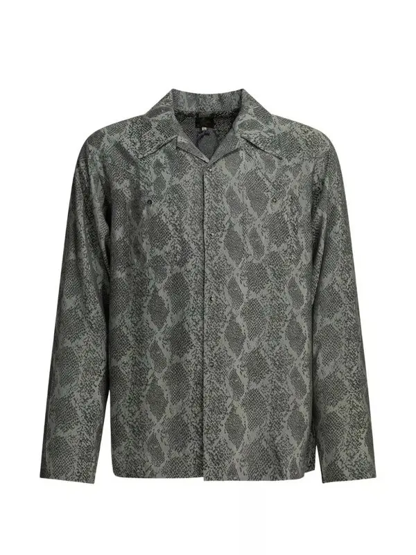 Needles Snakeskin-print Western-style Shirt