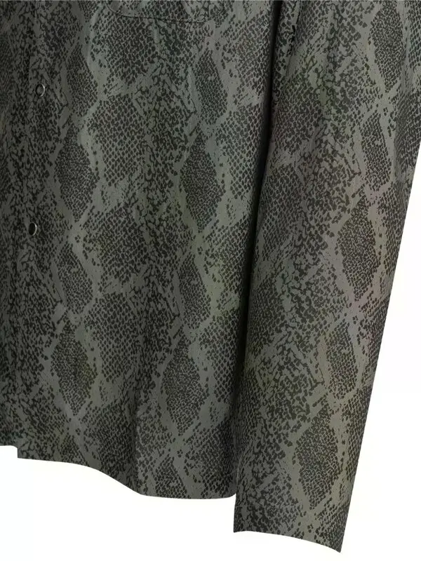 Needles Snakeskin-print Western-style Shirt