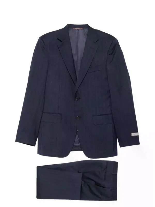 Canali Herringbone Wool Suit