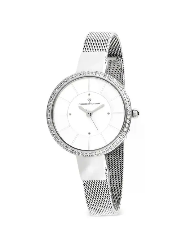 CHRISTIAN VAN SANT Reign Crystal-embellished Watch - Silver