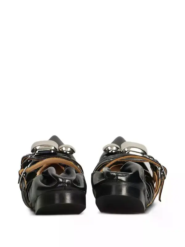 ALCHIMIA Buckle-detail Pointed-toe Ballet Flats