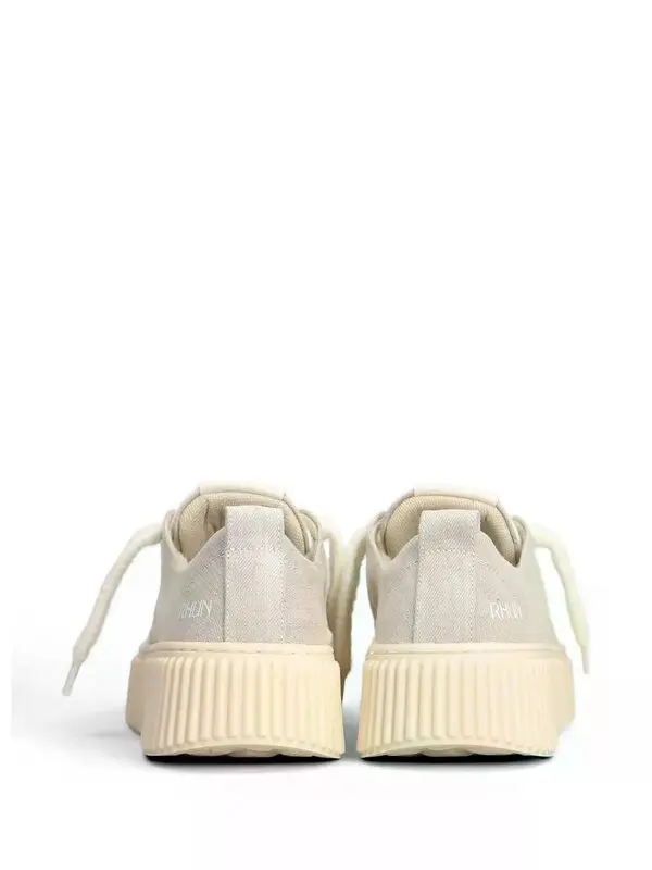 RHUN Ridged Sole Lace-up Sneakers - Grey
