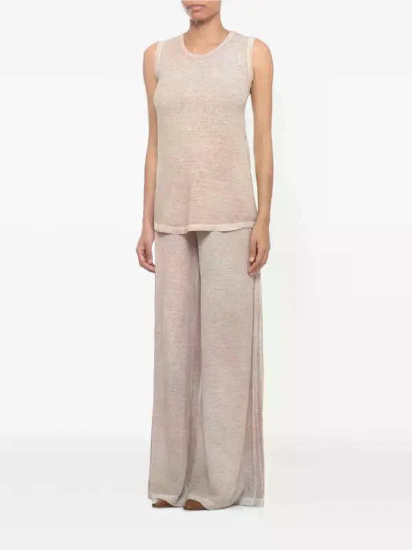 Avant Toi Linen-knit Sleeveless Vest