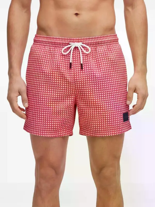 BOSS Graphic Print Swim Shorts