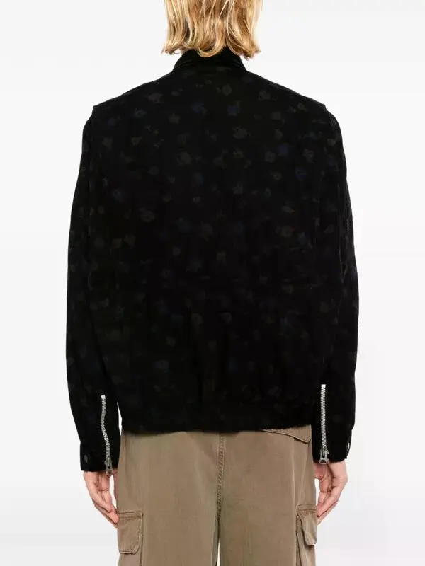Sacai Floral-print High-neck Jacket
