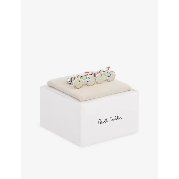 Paul Smith Engraved-logo Bicycle Copper-and-zinc Cufflinks