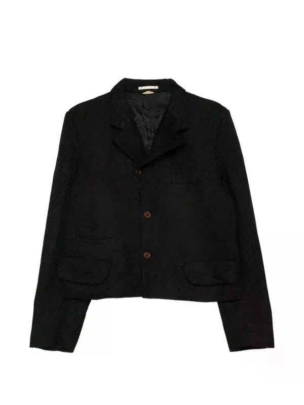 Comme Des Garçons Diagonal-weave Jacket
