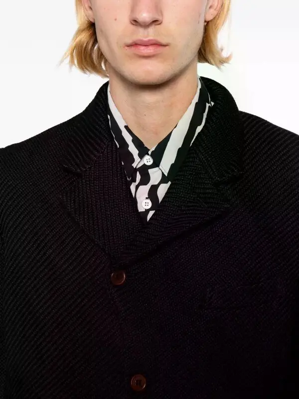 Comme Des Garçons Diagonal-weave Jacket