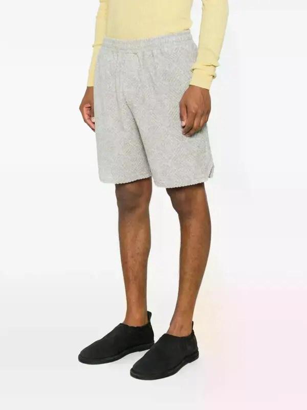 WRSTBHVR Geometric Terry Cloth Shorts