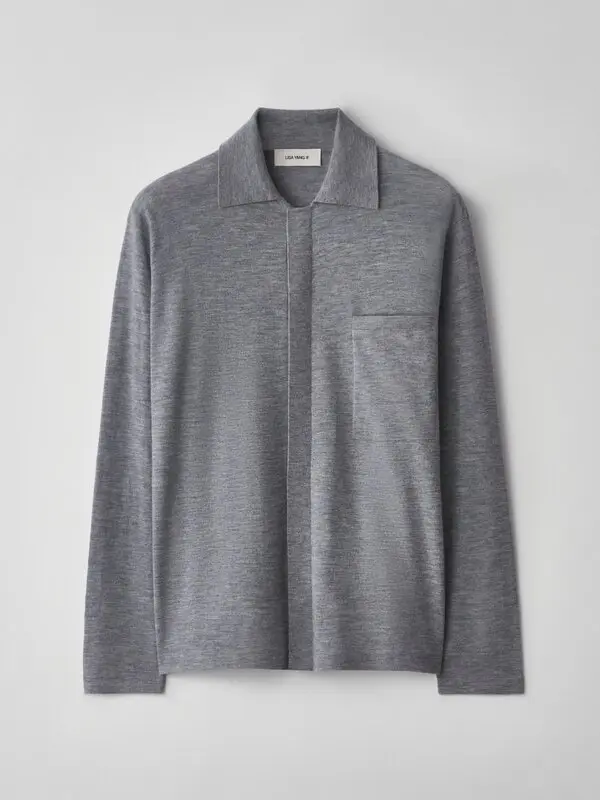 LISA YANG The Kieran Cardigan In Fine Gauge Cashmere - Mist