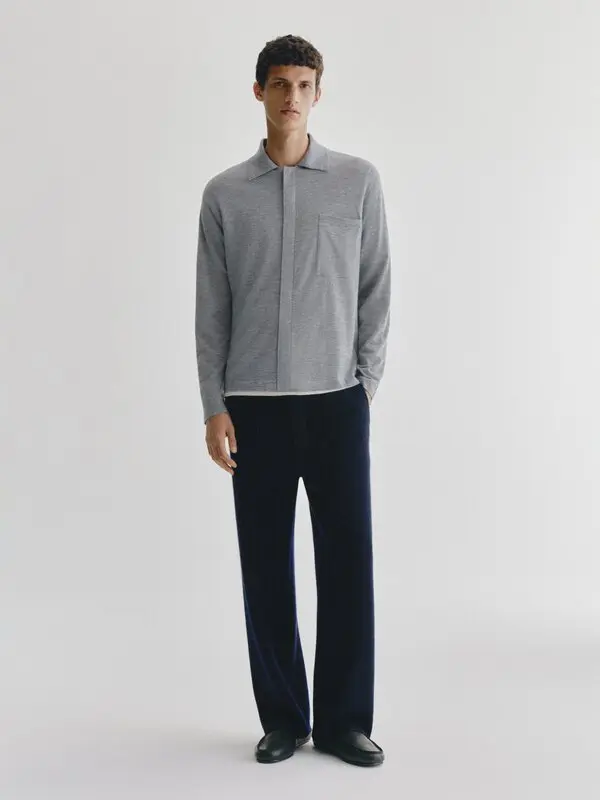 LISA YANG The Kieran Cardigan In Fine Gauge Cashmere - Mist