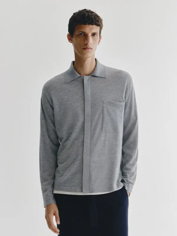 LISA YANG The Kieran Cardigan In Fine Gauge Cashmere - Mist