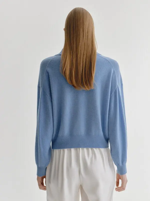 LISA YANG Katriel Collared V-neck Sweater