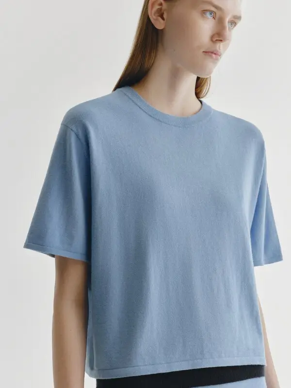 LISA YANG Rubie T-shirt - Soft Sky
