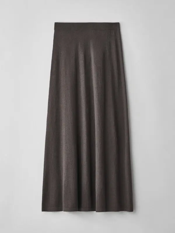 LISA YANG The Adrienne Skirt - Walnut