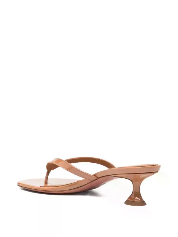 Amina Muaddi Juliette Patent-leather Sandals