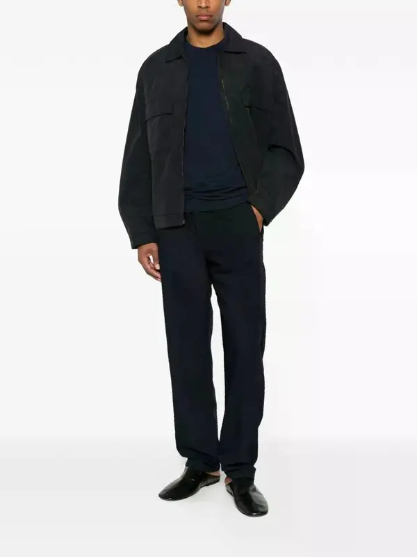 Emporio Armani Seersucker Texture Trousers