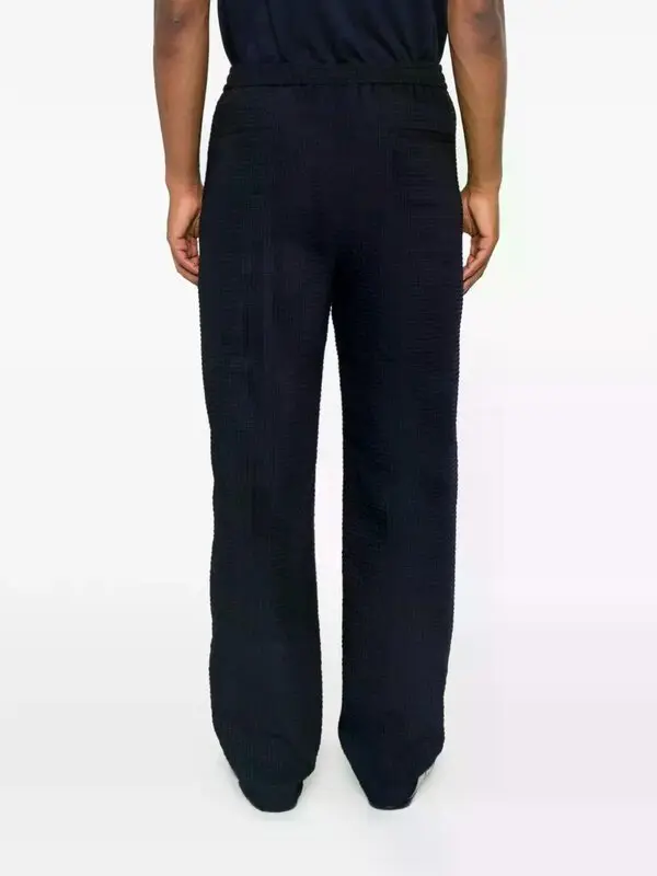 Emporio Armani Seersucker Texture Trousers