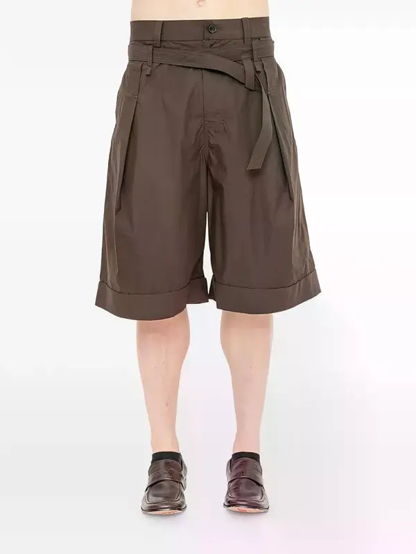 JOE CHIA Tabih Belted Shorts