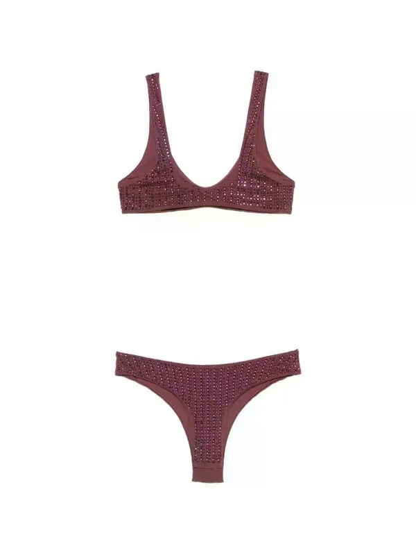 VENUJA Crystal-embellished Bikini Set