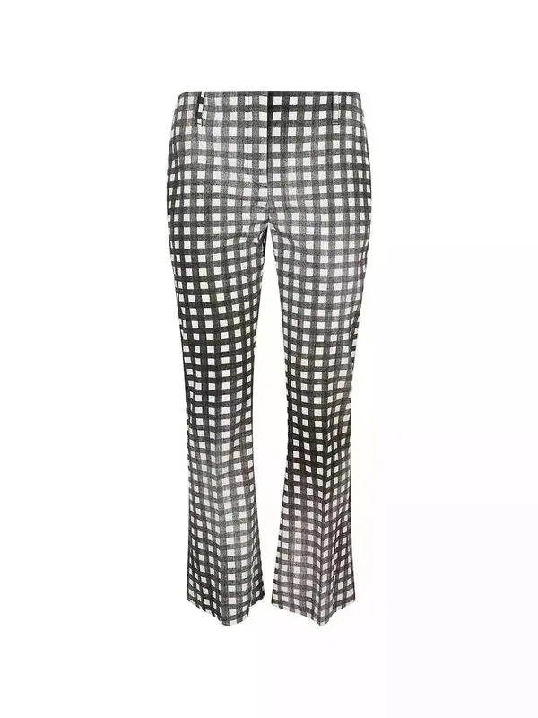 Ermanno Scervino Gingham Check Trousers - Black
