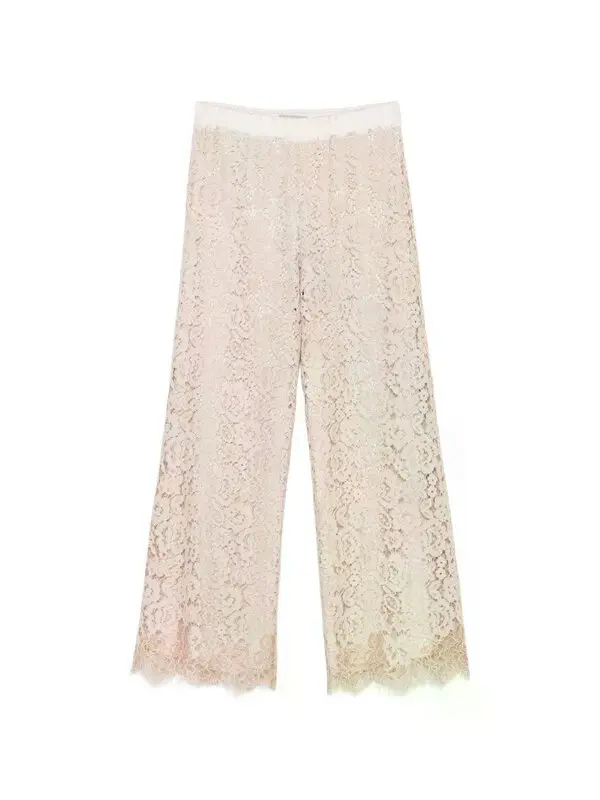 D.exterior Lace-overlay Palazzo Pants