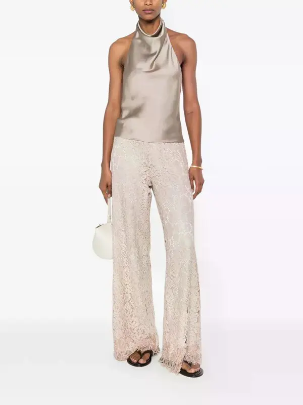 D.exterior Lace-overlay Palazzo Pants