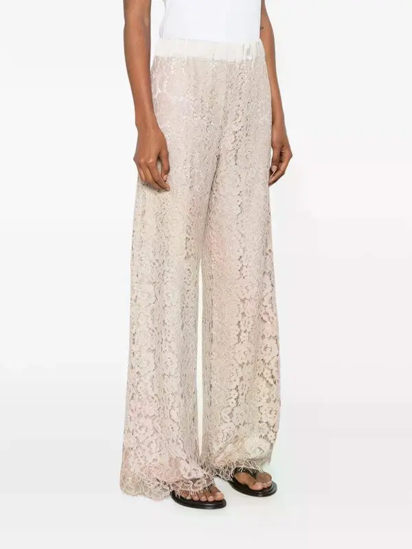 D.exterior Lace-overlay Palazzo Pants