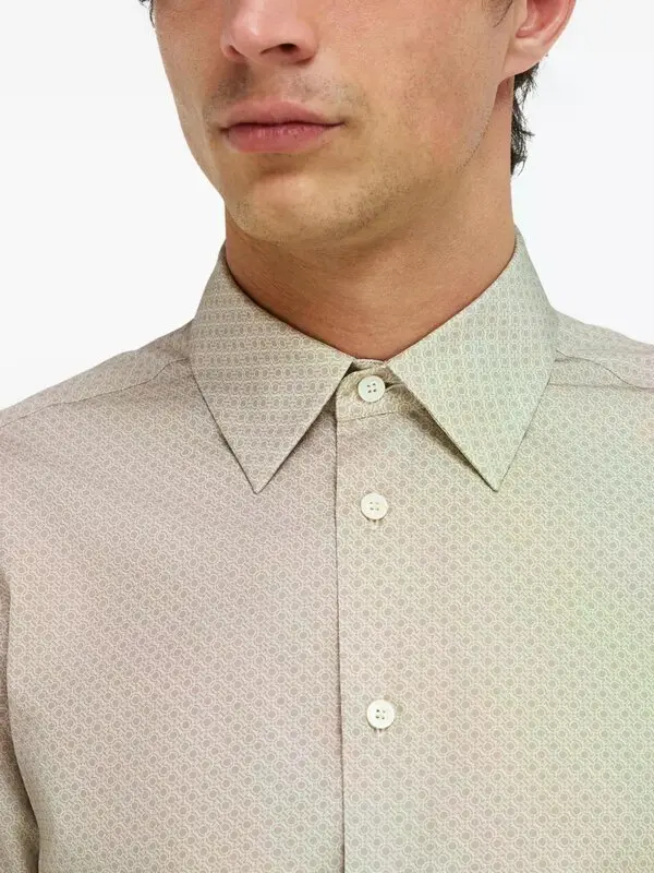FERRAGAMO Micro-patterned Shirt