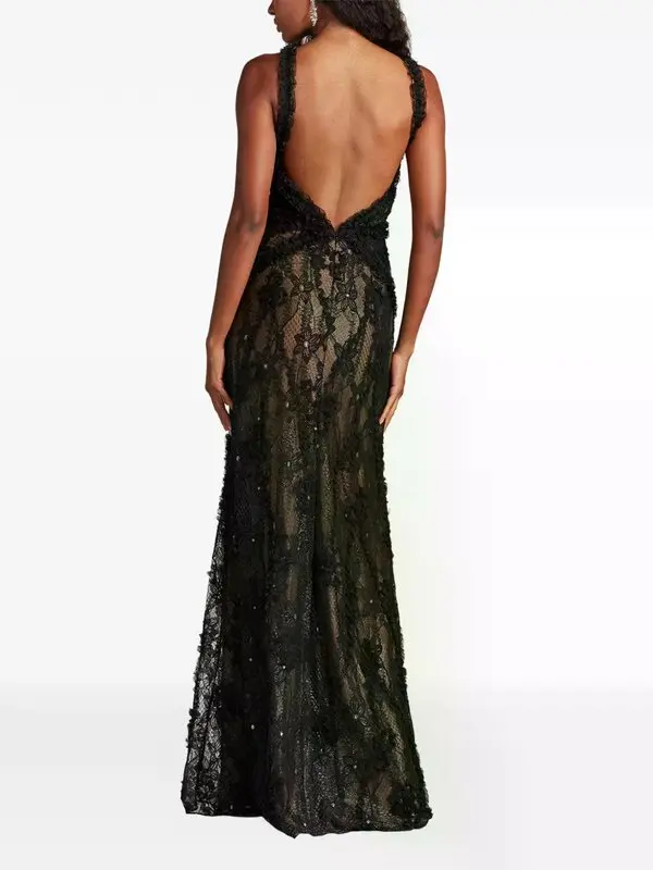 Tadashi Shoji Kaiti Ruffled Lace Gown