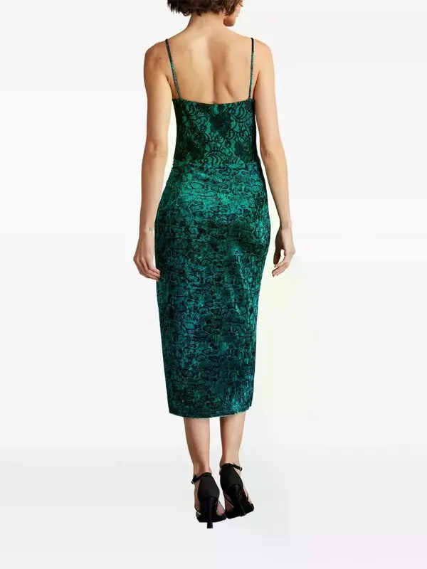 Tadashi Shoji Snakeskin Pattern Midi Dress