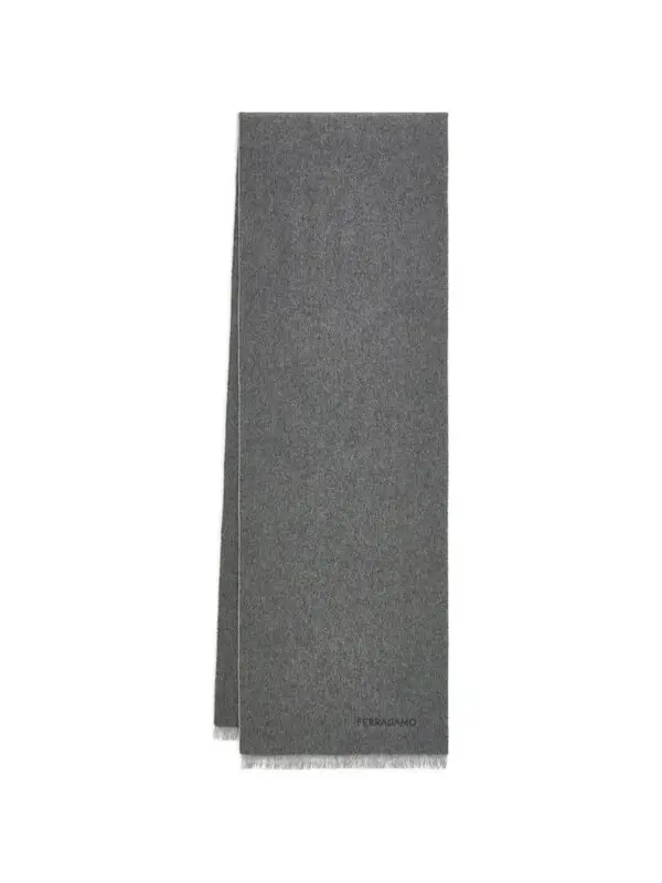 FERRAGAMO Cashmere Scarf - Grey