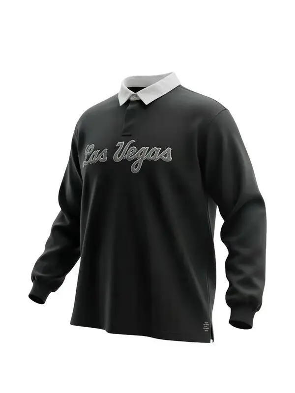 ERIC EMANUEL Rugby Core Lv Long-sleeve Polo Shirt - Black