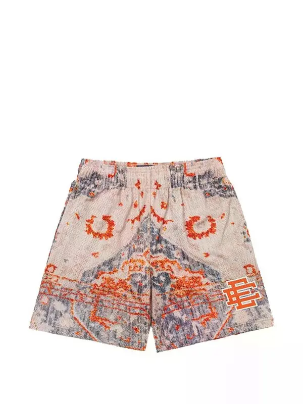 ERIC EMANUEL Ee Basic Rug-print Mesh Shorts