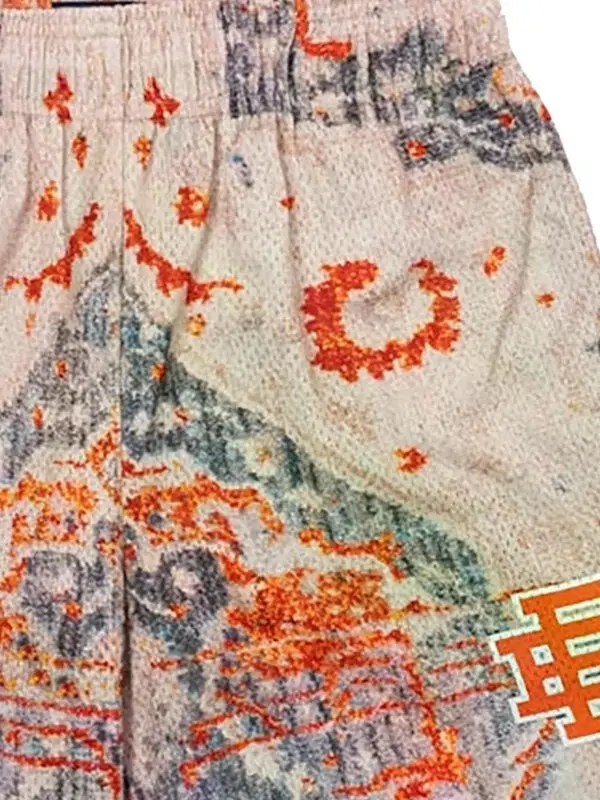 ERIC EMANUEL Ee Basic Rug-print Mesh Shorts