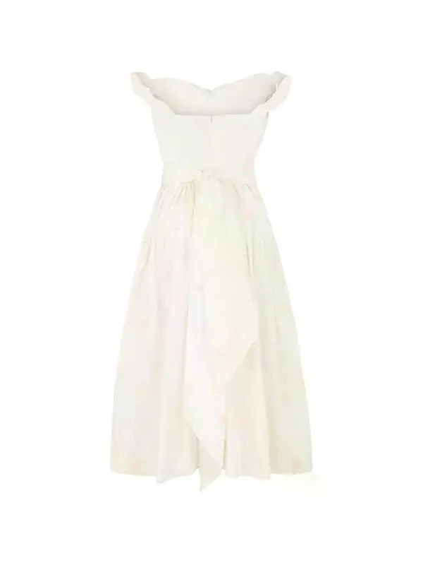 VIVIENNE WESTWOOD Floral Print Midi Dress - Neutrals