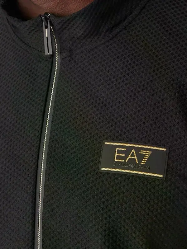 EA7 Logo Patch Zip Sweatshirt