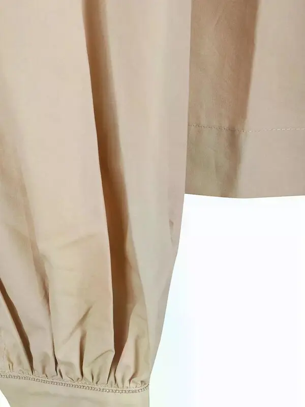 Fabiana Filippi Cropped Poplin Shirt With Diamond-thread Embellishment