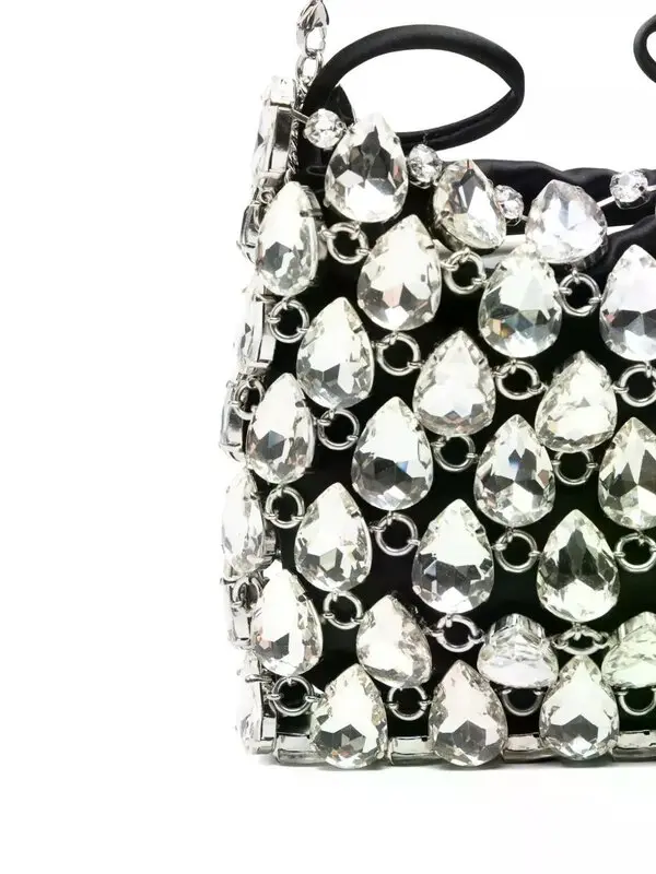 SELF-PORTRAIT Crystal-chainmail Clutch Bag