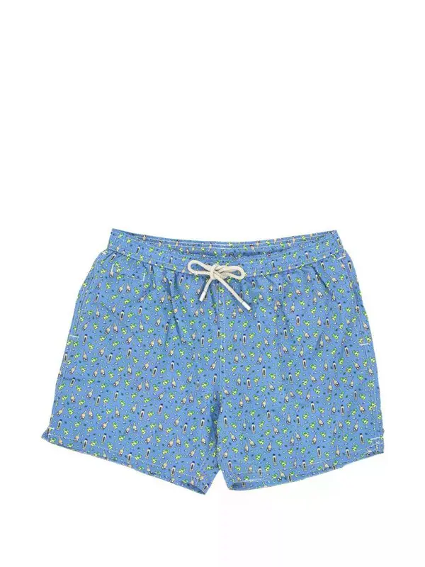 MC2 SAINT BARTH Lighting Micro Fantasy Swim Shorts - Blue