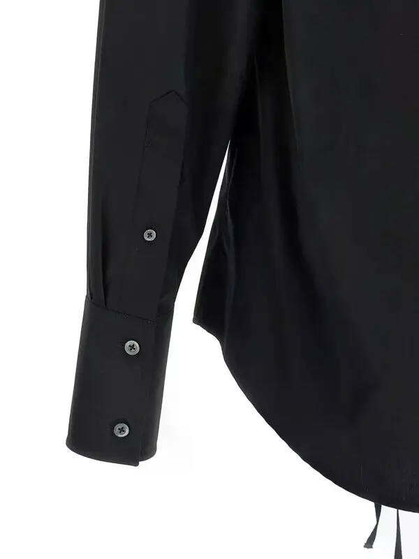 MAISON MARGIELA Four Stitches Raw-cut Cotton Shirt