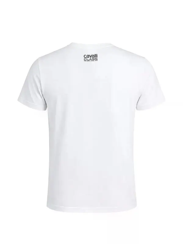 Roberto Cavalli Tiger-head Graphic-print T-shirt