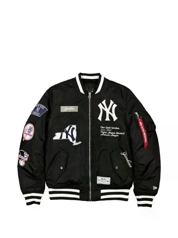 New Era Alpha Industries X Yankees Ma-1 Bomber Jacket - Black