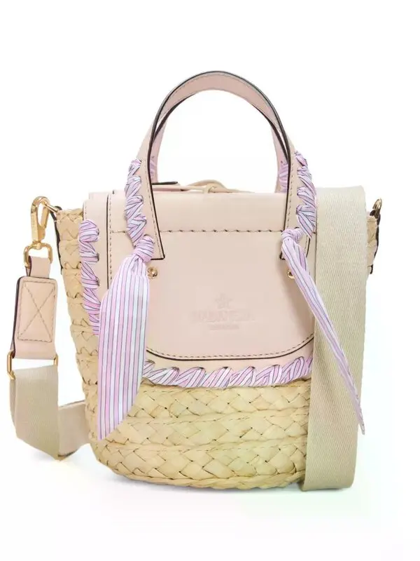CUBA LAB Habanera Raffia Tote Bag - Neutrals