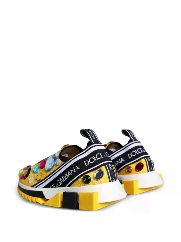 Dolce & Gabbana Sorrento Crystal-embellished Sneakers