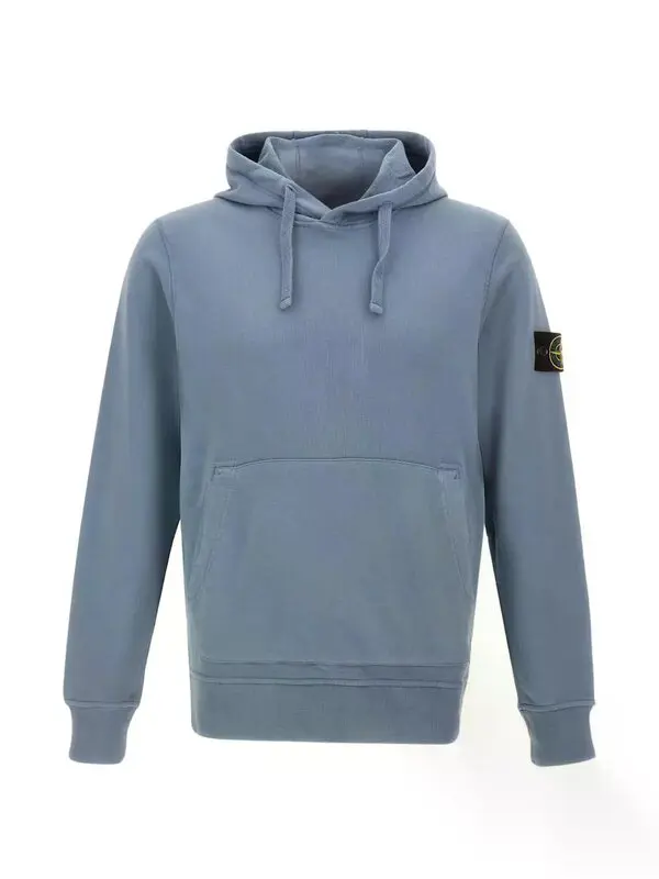 Stone Island Long Sleeved Hoodie - Blue