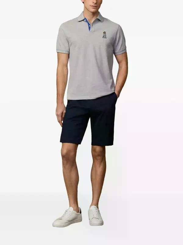 HACKETT Embroidered Collar Polo Shirt