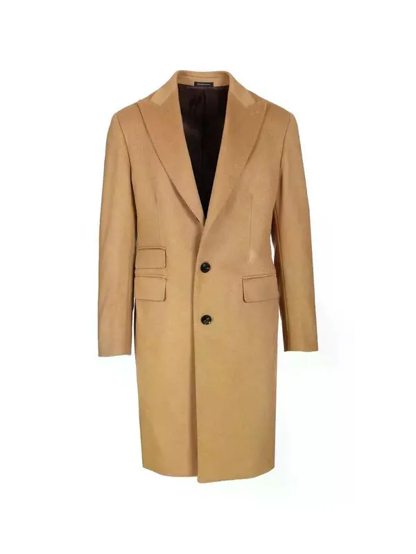 AL DUCA D’AOSTA 1902 Camel Peak Lapel Single-breasted Coat